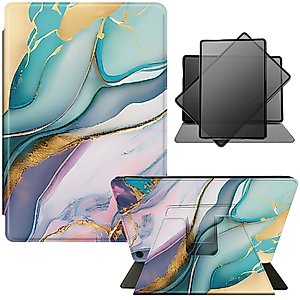 Galaxy Tab A8 10.5 Case 2022/2023 with 360 Degree Rotating Swivel Kickstand Marble Design, RYUITHDJP for Samsung Tab A8 Tablet Case 10.5 Auto Wake Sleep Cover