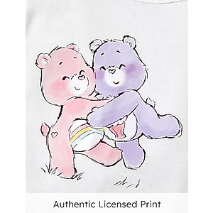AdoraCute by PatPat Care Bears Baby Girl Boy Clothes 3-pack Long Sleeve Bodysuit Cotton Unisex Baby Rompers Set 3-6 Months