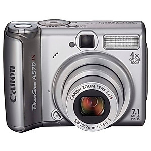 Canon PowerShot A570IS 7.1MP Digital Camera with 4x Optical Image Stabilized Zoom (OLD MODEL)
