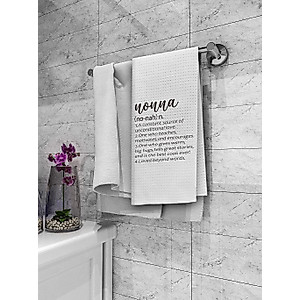 Dibor Nonna Definition Kitchen Towels Dish Towels Dishcloth,Nonna Grandma Appreciation Decorative Absorbent Drying Cloth Hand Towels Tea Towels for Bathroom Kitchen,Grandma Birthday
