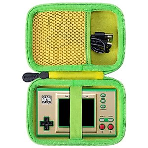 Aenllosi Storage Organizer Hard Case Compatible with Nintendo Game & Watch (yellow)