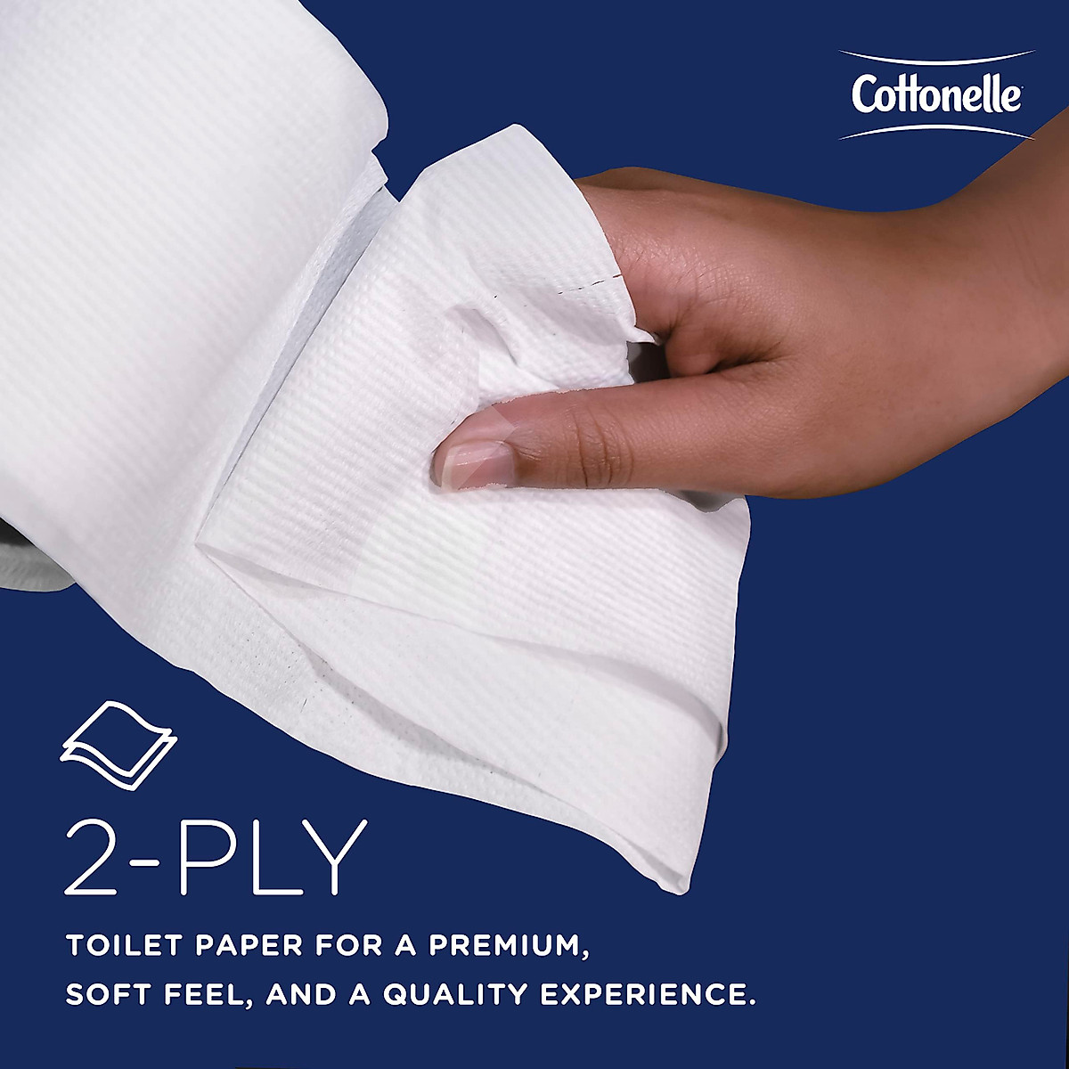Cottonelle® Professional Standard Roll Bathroom Tissue (17713), 2-Ply, White, 60 Rolls / Case, 451 Sheets / Roll, 27,060 Sheets / Case