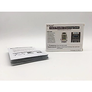 cleansky CR80 Cleaning Cards, Dual Side Card Reader Cleaner, POS Swipe Terminal Cleaning Cards CK-CR80-10 (10pcs)