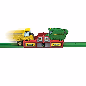 John Deere Tomy Big Loader Motorized Toy Train Set with Tractor & Magical Farm for Kids Fun Playtime, Multi