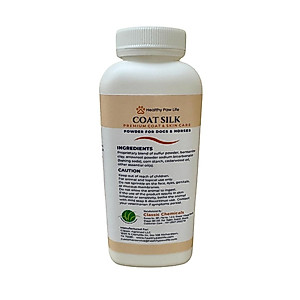 Coat Silk - Canine and Equine Dry Powder | Alleviate Odors and Itchiness | Relieves Rain Rot and Sweet Itch | Holistic Remedy and Soothing Formula | for Dogs and Horses