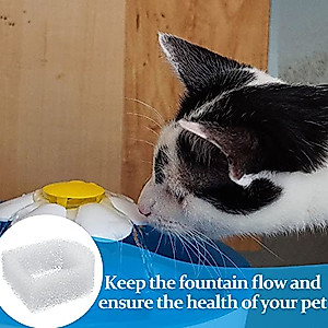 30 Pieces Pet Fountain Filter Foam Replacement Filter Foam Pre-Filter Drinking Water Sponge Filter Compatible with Drinkwell Ceramic and 360 Stainless Steel Pet Dog Cat Fountains