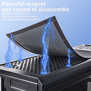 400x300mm DIY PC Case Dust Mesh Filter, 2Pack PVC Dustproof Mesh Filter Cover with Magnetic Strip for Computer PC Case