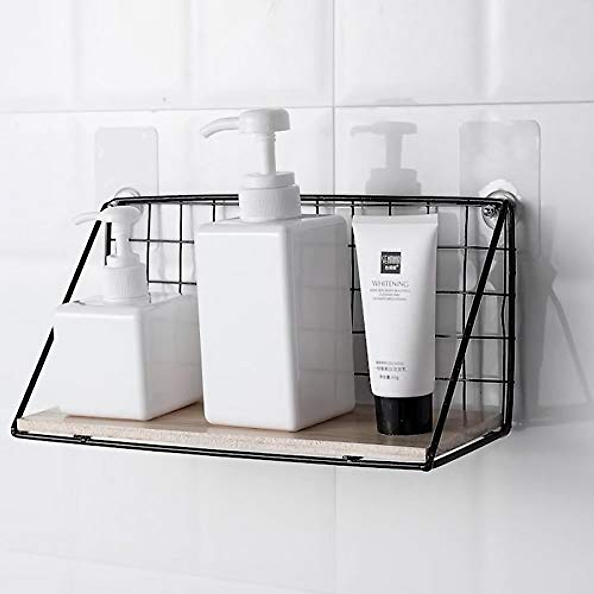 DKKO 20pcs Adhesive Wall Hook Screws Non-Trace Non-Rust No Drilling Stickers Nail Wall Mount Hanging Nails Without Screwdriver for Shower Bathroom Kitchen Storeroom Installation