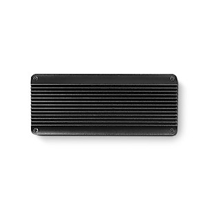 Vantec M.2 NVMe SSD to USB 3.1 Gen 2x1 Type C Syncable RGB Enclosure (NST-210C3-RGB), Small and Portable,Black