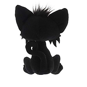 MerryMakers Bad Kitty Soft Plush Black Cat Stuffed Animal Toy, 8-Inch, from Nick Bruel's Bad Kitty book series by MerryMakers