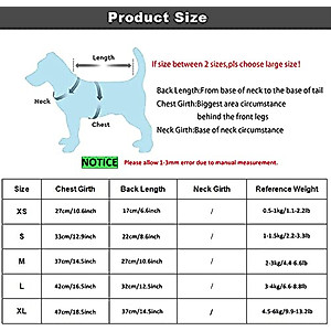 Katenpid Pet Shirts Printed Puppy Shirts Dog Sweatshirt Cute Dog Clothing Cotton Dog Pullover Soft Shirt for Pet Dogs Cats (X-Large, Bear)