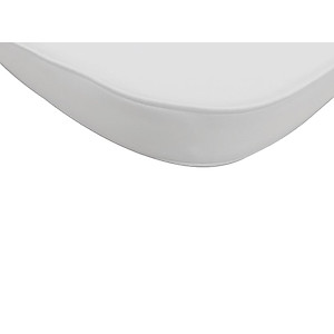 LeisureMod Memory Foam Chair Cushion: Comfortable Pads with Modern Ties for Dining & Kitchen Chairs, Stay in Place Non Skid Design, Removable Cover, Machine Washable, Seat Pad 15x15 (White)