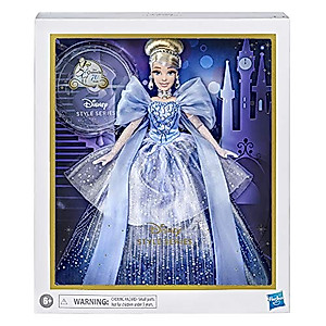 Disney Princess Style Series Holiday Style Cinderella, Christmas 2020 Fashion Collector Doll with Accessories, Toy for Girls 6 Years and Up