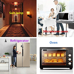 Lxcom Lighting 10W T20 Salt Lamp Bulb Microwave Oven Incandescent Light Bulbs E12 Base Appliance Lamp Stovetop Light Salt Crystal Lamp 120V Warm White Kitchen Aid Light Bulb,8 Pack