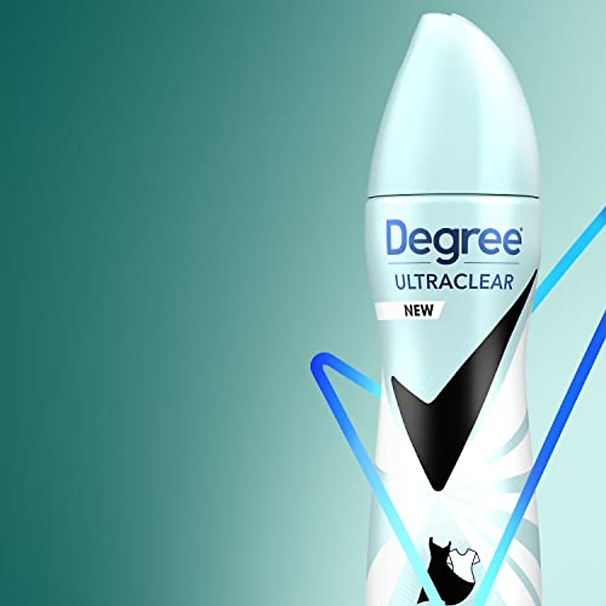 Degree UltraClear Antiperspirant Deodorant Dry Spray Anti White Marks and Yellow Stains Black+White Deodorant for Women 3.8 oz