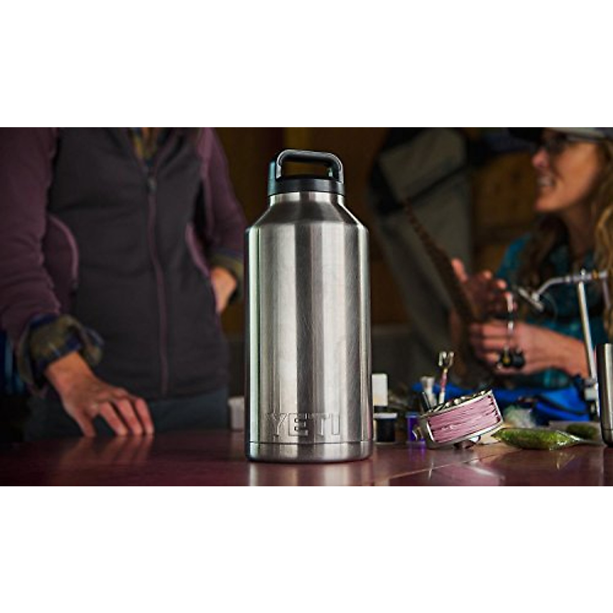 YETI Rambler 64oz Vacuum Insulated Stainless Steel Bottle with Cap (Stainless Steel)