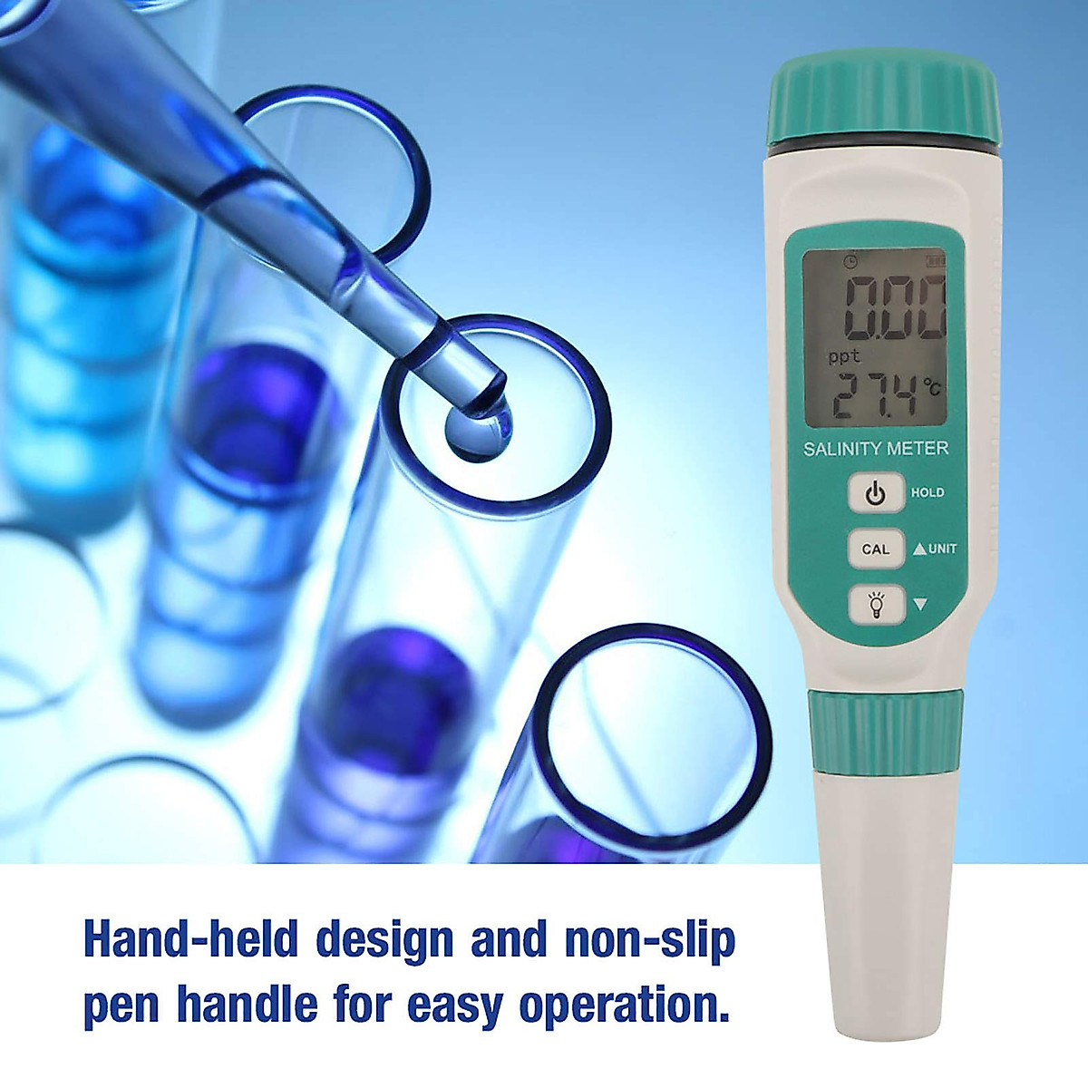 Smart Sensor AR8012 Electronic Salinity Meter Portable Digital Salinity Meter with LCD Display