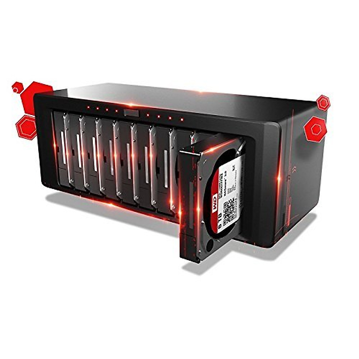 WD Red Pro 8TB 3.5-Inch SATA III 7200rpm 128MB Cache NAS Internal Hard Drive (WD8001FFWX)