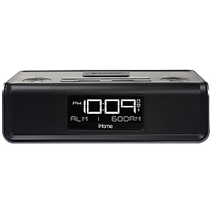 iHome iBN43BC Bluetooth Stereo Dual Alarm FM Clock Radio and Speakerphone with USB Charging