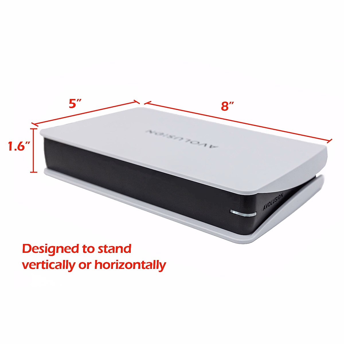 Avolusion PRO-5Y (White) 8TB USB 3.0 External Gaming Hard Drive for PS5 / PS4 Game Console (Renewed)