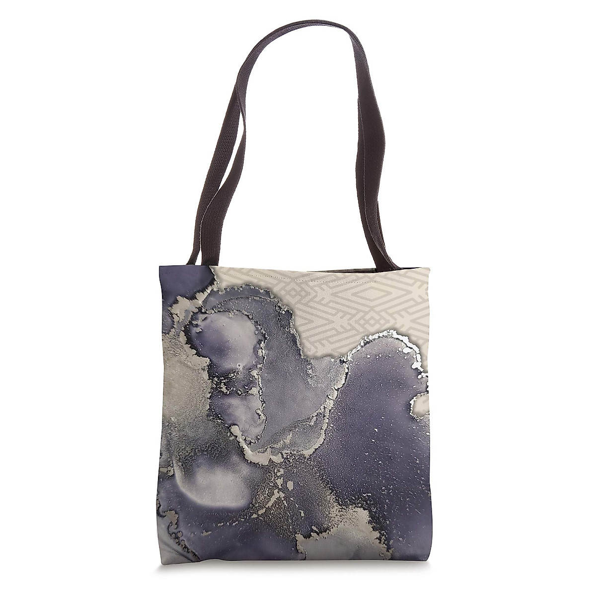 Southwestern Storm Modern Art Alcohol Ink Distressed Pattern Tote Bag