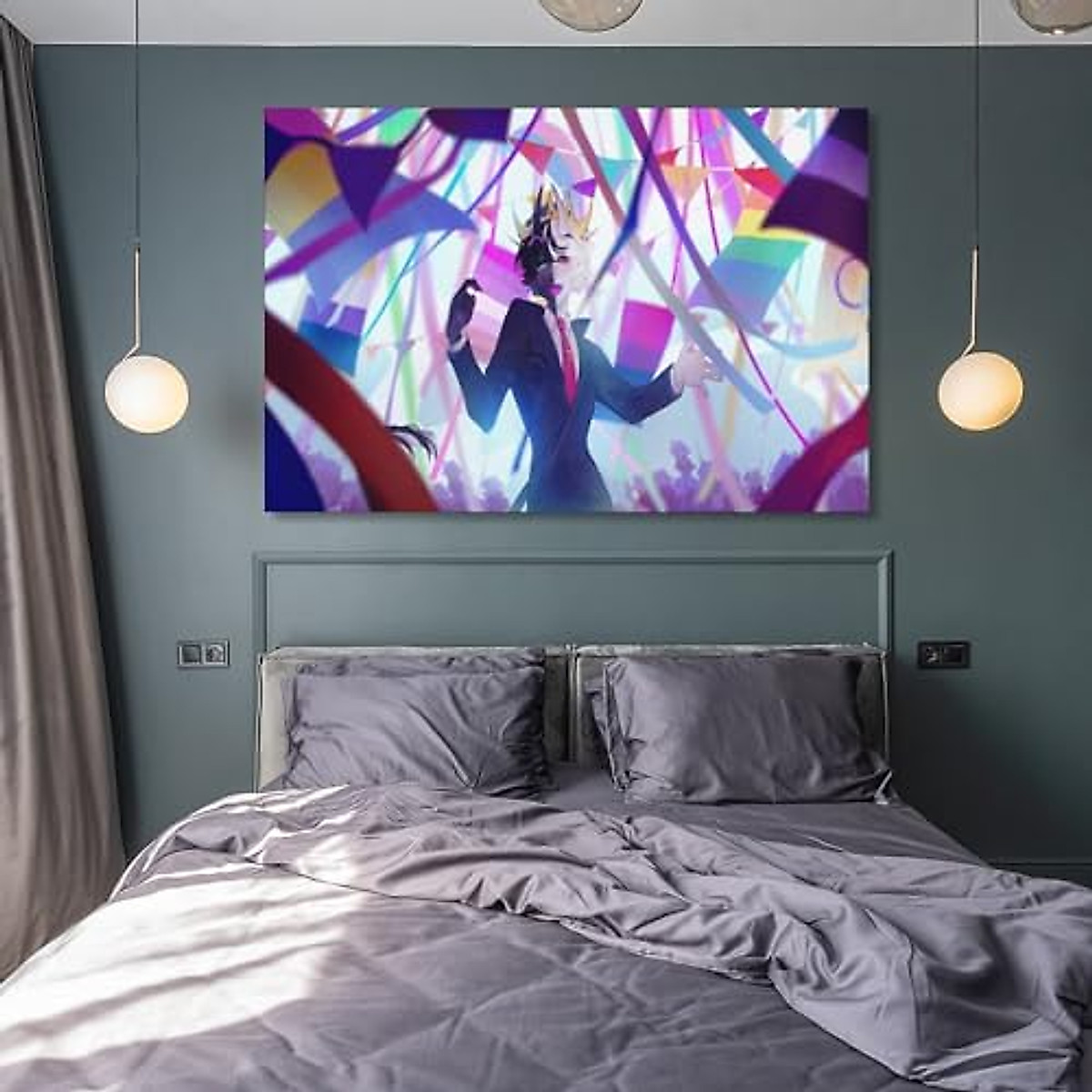 KNUEDESM Anime Poster Dream SMP Ranboo Canvas Poster Bedroom Decor Canvas Wall Art Prints for Wall Decor Room Decor Bedroom Decor Gifts 16x24inch(40x60cm) Unframe-style