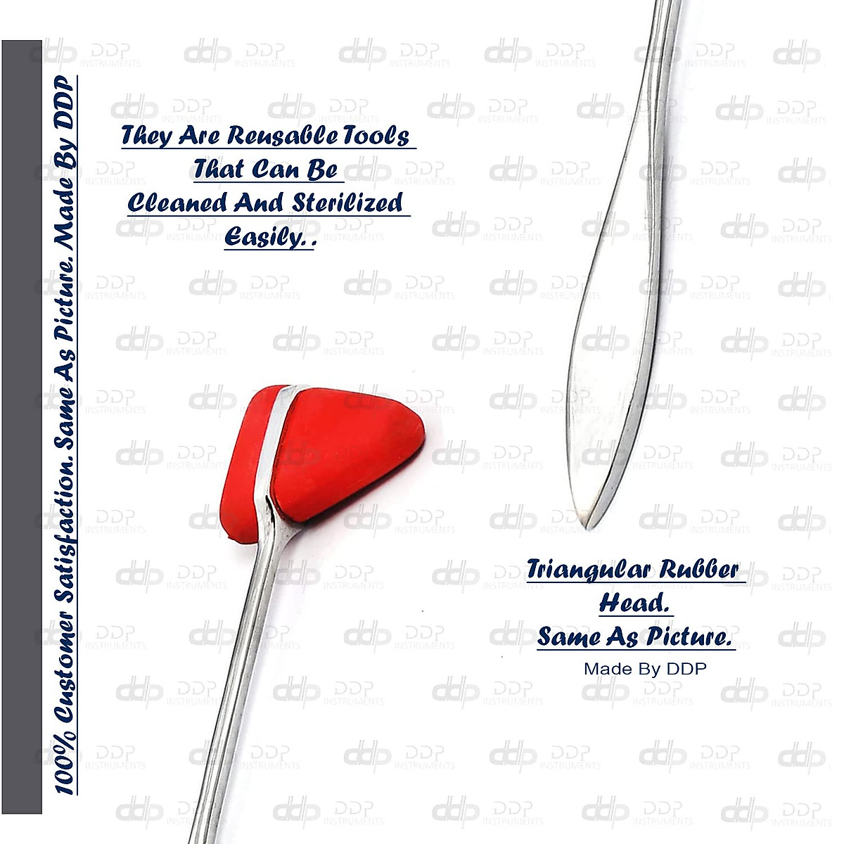 DDP Taylor Hammer Percussion Reflex Rubber Head RED Stainless Steel Instruments