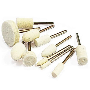 78 Pcs Polishing Buffing Wheel Set for Dremel Polishing Kit Felt Wool Cotton 1/8inch Shank Pad Rotary Tool Accessories