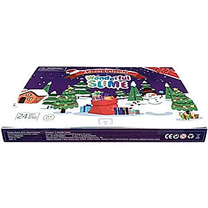 PANSHAN Fidget Advent Calendar 2023 Crystal Slime Christmas Countdown Calendar Toys Holiday Set 24 Days Xmas Surprise Gift Toys for Kids Girls Boys Ages 3 4 5 6 7 8 9+