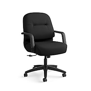 HON Executive Chair - Pillow-Soft Series Mid-Back Office , Black (H2092)