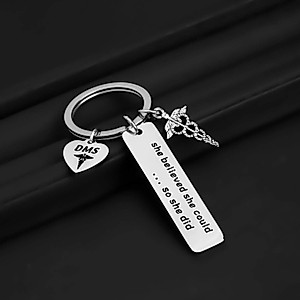 FOTAP Diagnostic Medical Sonographer gift Sonographer Doctor Keychain DMS Graduation Gift Radiologist Tech gift (DMS key)