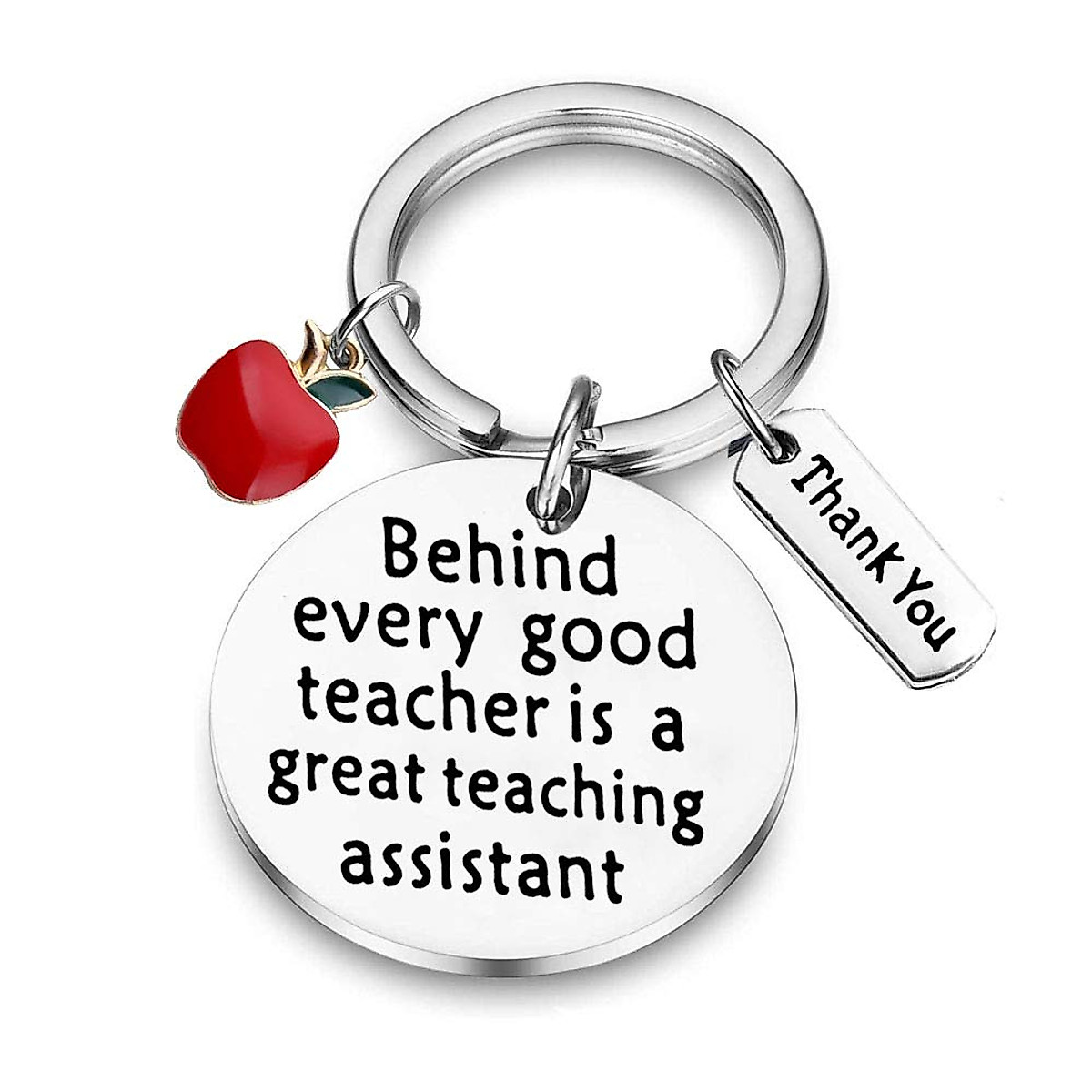 BAUNA Teaching Assistant Gift Teacher's Aide Key Chain Thank You Gift
