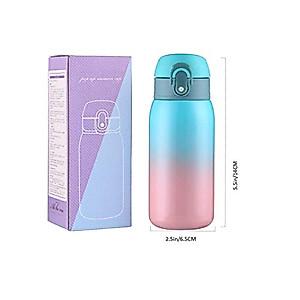 GOODESERVE Kids Water Bottle Vacuum Insulated Stainless Steel Flask Thermos 260ml