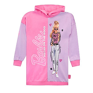 Barbie Girls Hoodie Dress Daywear For Kids Multicolor 12