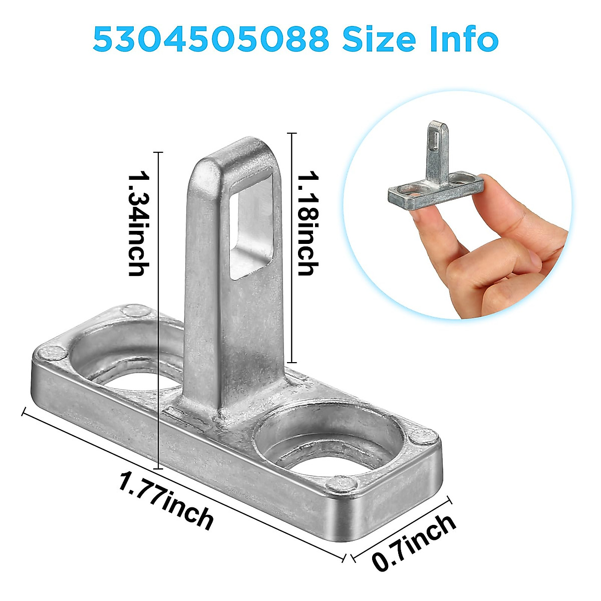 5304505088 Washer Door Latch for Electrolux Frigidaire Washer Parts & Accessories, 5304505088 Washer Door Strike Replacement 4452319,PS11766033,AP6031188 (2 Pack)