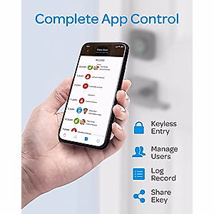 Smart Lock, ULTRALOQ U-Bolt Pro, 6-in-1 Keyless Entry Door Lock with App, Fingerprint, Bluetooth and Keypad, ANSI Grade 1 Certified, Smart Door Lock, Smart Deadbolt, Front Door Lock, IP65 Waterproof