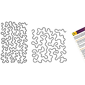 Quilting Stencils for Machine and Hand Quilting - 2 Quilting Stencils for Background Patterns - Stipple, Large Stipple Plastic Quilt Stencil Set with Guide