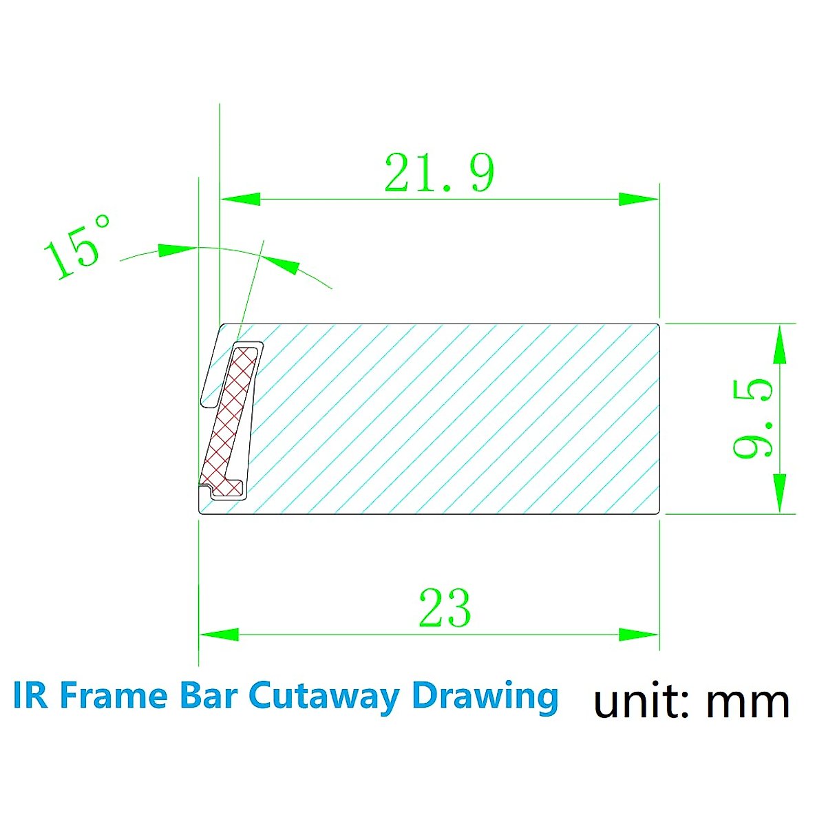 DeYoWo 55 Inch 10 Points Interactive Infrared IR Touch Screen Overlay Frame Free Driver, Design for Touch TV, Touch Monitor, Interactive White Board, Touch Kiosks and Digital Signage