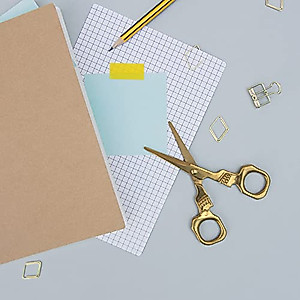 Suck UK Stainless Steel Skull Scissors Novelty Scissors, for General Purpose and Household Use, Gold