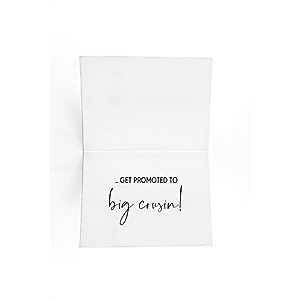 Pregnancy Announcement Card for Niece, New Big Cousin Baby Reveal Card from Aunt and Uncle (Niece)