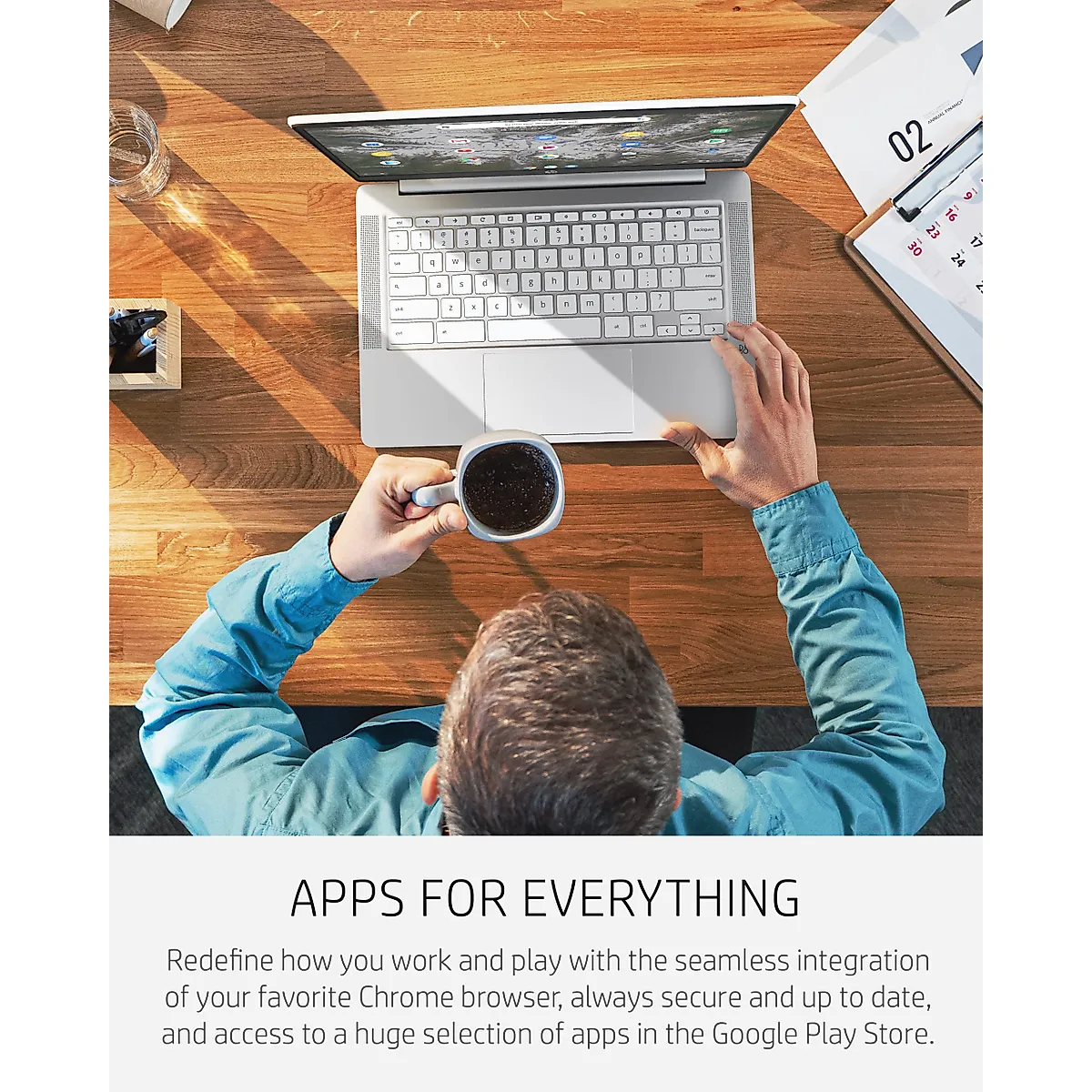 HP Chromebook 14 Laptop, Intel Celeron N4020, 4 GB RAM, 32 GB eMMC, 14” HD Micro-Edge Display, Chrome OS, Thin & Portable, 4K Graphics, Snow White Keyboard (14a-na0023nr, 2021, Ceramic White)