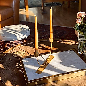 olorvela Beeswax Candles 12Pack 10" Taper Candles Handmade Candle Sticks 100% Pure Beeswax Smokeless and Dripless Beeswax Tapered Candles (Yellow)