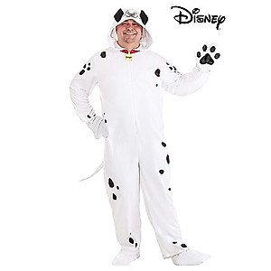 Fun Costumes Plus Size Disney 101 Dalmatians Pongo Costume, One-Piece Jumpsuit for Cosplay, Dress-Up & Halloween 5X White