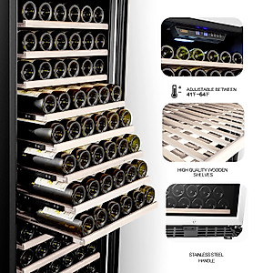 Lanbo Built-in Compressor Wine Chiller Single Zone Wine Cellar Fridge, 149 Bottle