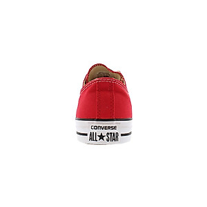 Converse Low TOP RED Chuck Taylor Sneakers, Red, 11 Women/9 Men
