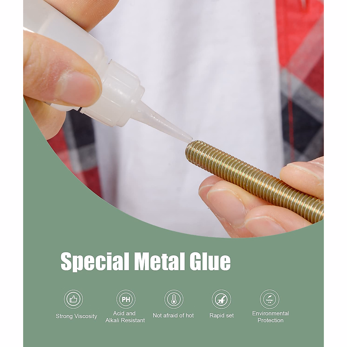 Metal Glue,Glue for Metal,for bonding Between Metal and Metal,Metal and Other Material.Instant Super Glue for Metal,Stainless Steel,DIY Craft,Aluminum Alloy,Metal Tube,Sculptures