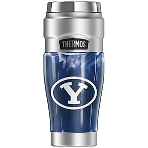 THERMOS Brigham Young University OFFICIAL Tie-Dye STAINLESS KING Stainless Steel Travel Tumbler, Vacuum insulated & Double Wall, 16oz