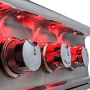 Outdoor Kitchen Professional Built-in BBQ Grill | 44" 4-Burner Propane Gas LP Grill W/Rear Infrared Burner | Perfect for Outdoor Cooking & Entertaining by Blaze |Stainless Steel | BLZ-4PRO-LP