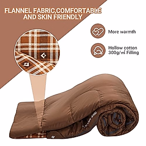 KingCamp Queen Size 2 Person Double Sleeping Bags with Pillows for Adults, 20 Degree Lightweight Backpacking Quilts for Couples Family Camping Hiking and Outdoors, Waterproof