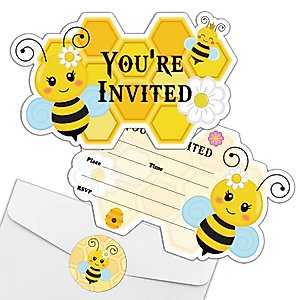 REWIDPARTY Dinosaur Birthday Party Invitations with Envelopes & Stickers（Set of 15） Cute Dinosaur Shaped Fill-in Invitations Dinosaur Theme Party Invites Cards Dino Birthday Party Supplies for Kids